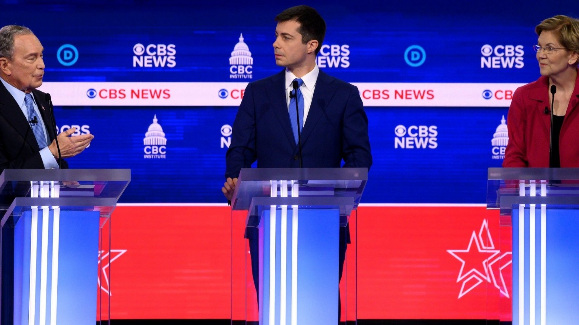 At Democratic Debate Warren, Bloomberg Spar Over Pregnancy ...